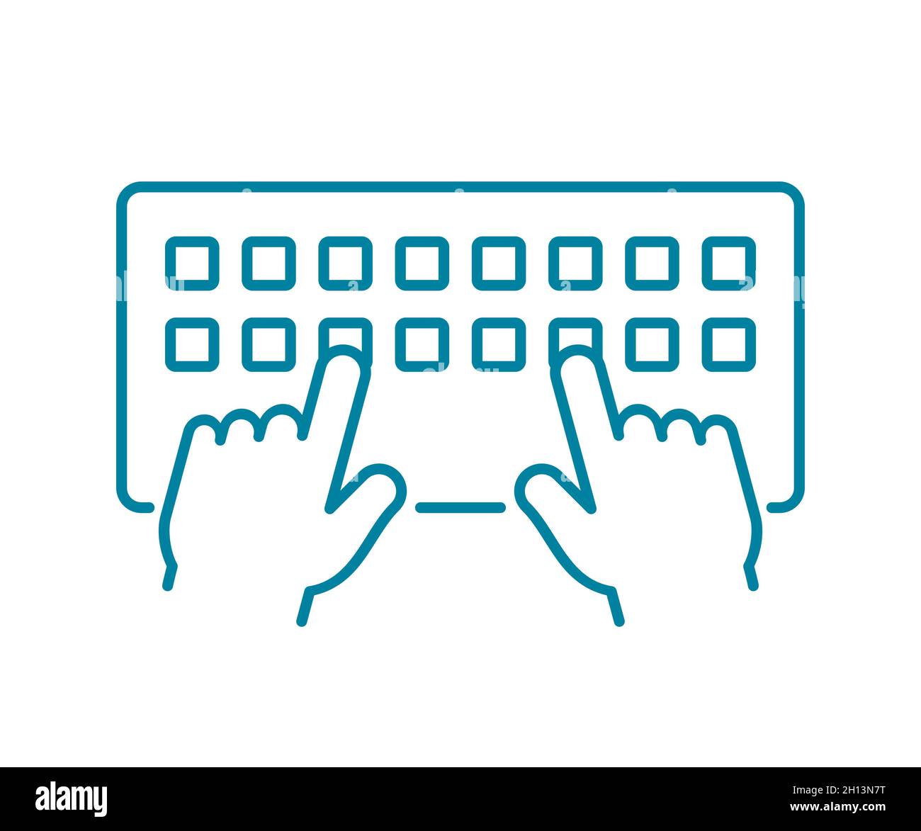 Taper des doigts Banque d'images vectorielles - Alamy