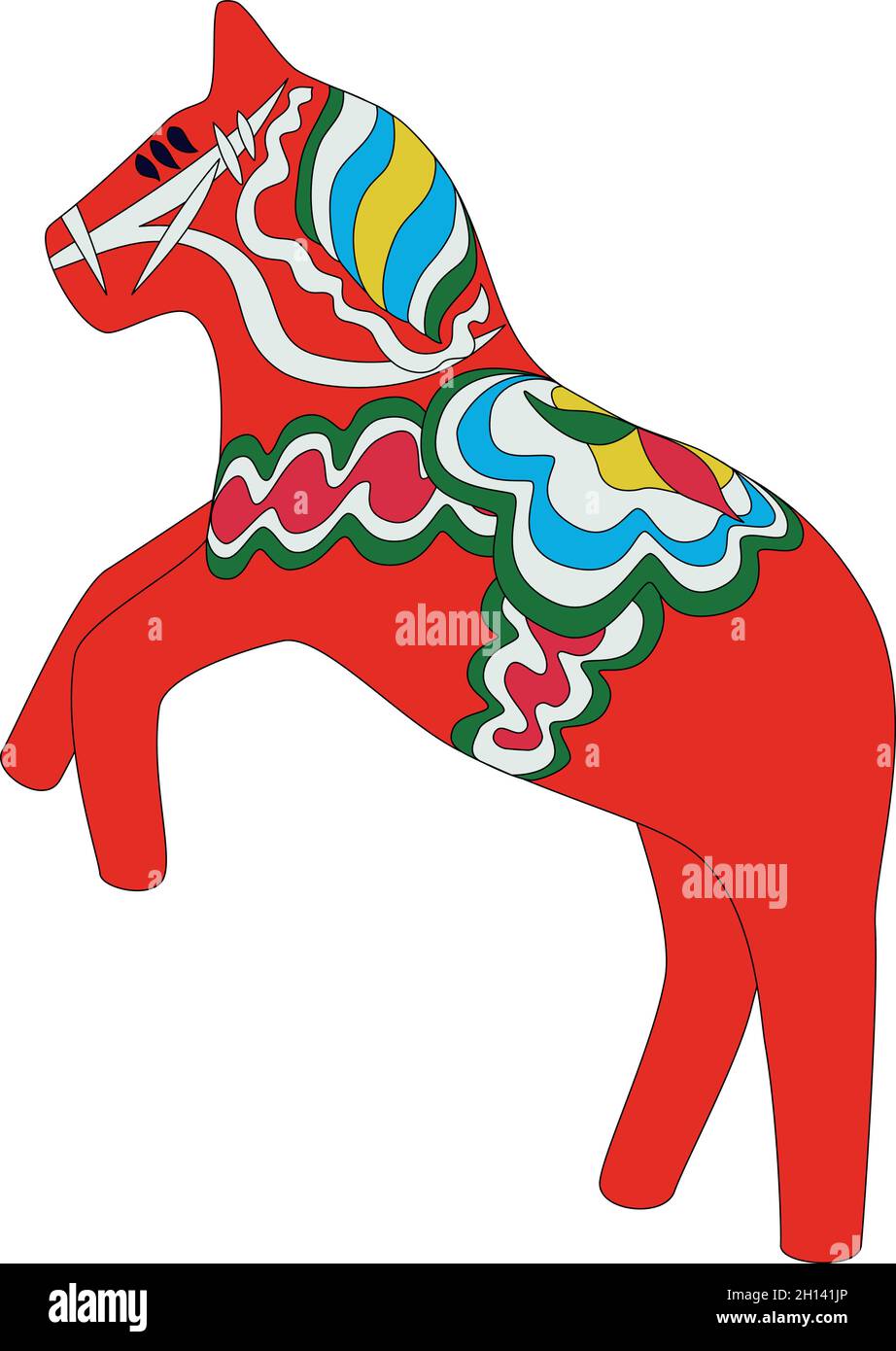 Cheval paint Banque d'images vectorielles - Alamy