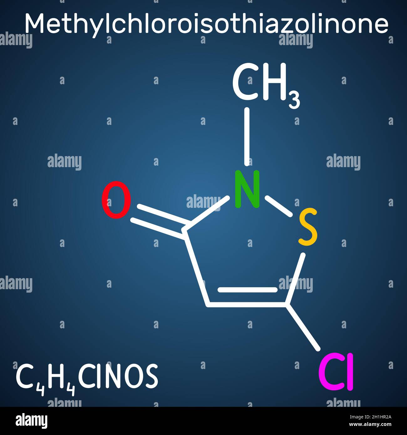 Méthylchloroisothiazolinone, molécule de MCI.C'est Isothiazolinone ...