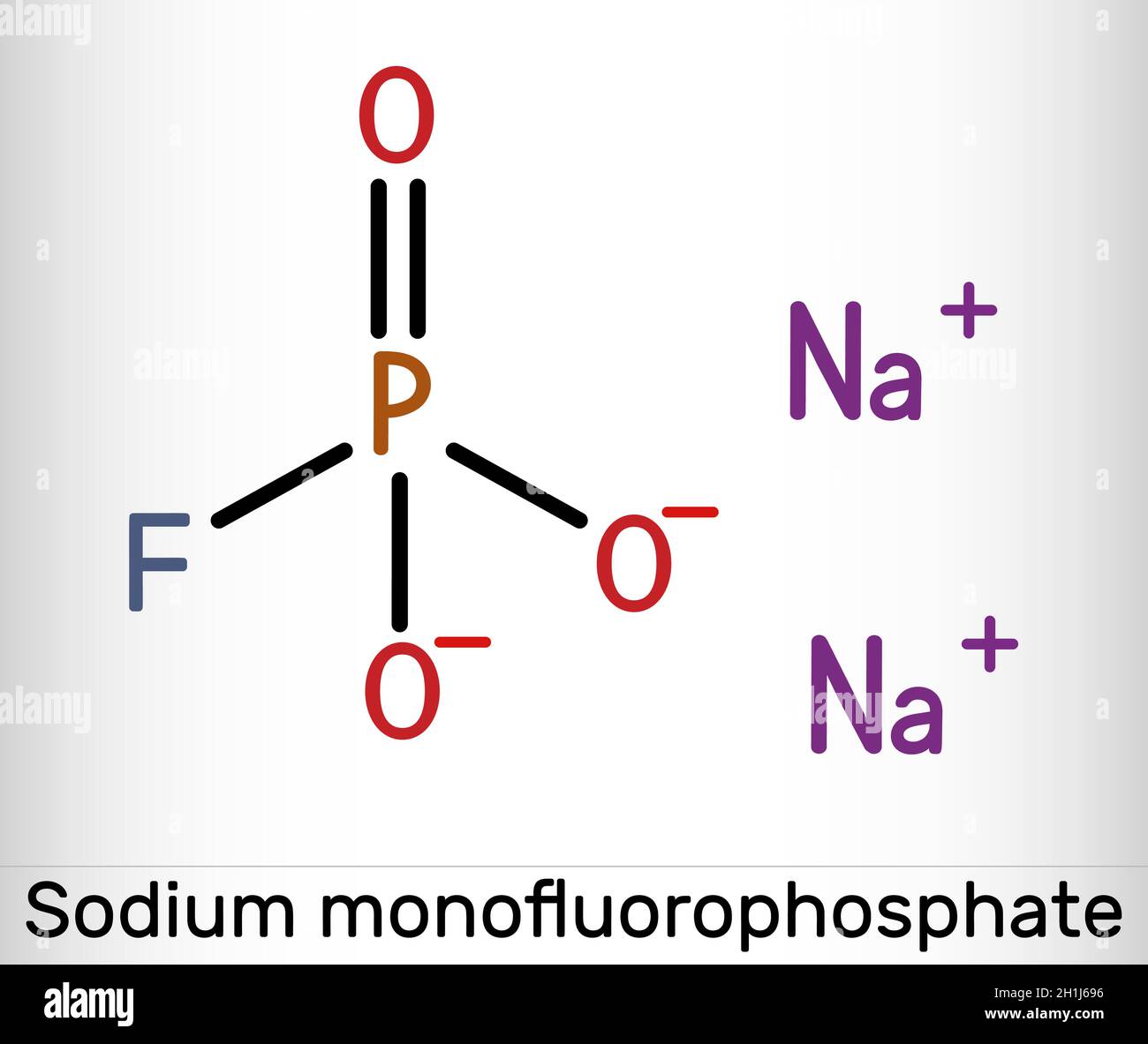 Structure chimique du phosphate de sodium Banque d'images vectorielles ...