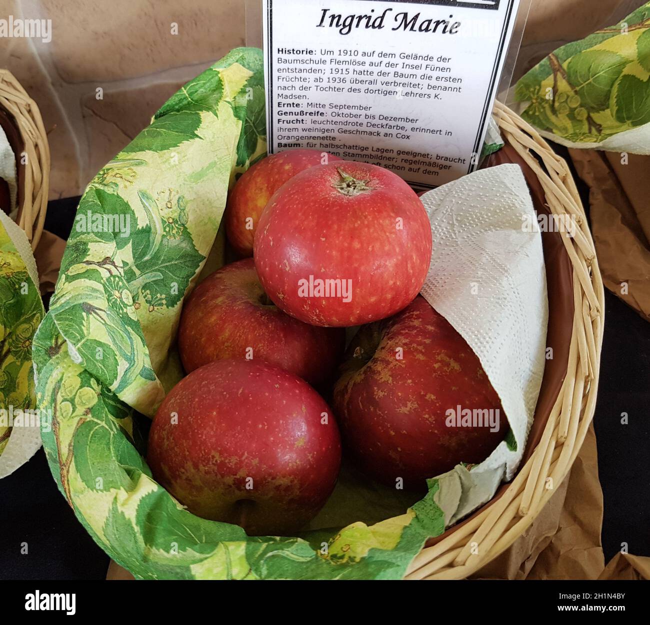 Pommier malus domestica ingrid marie Banque de photographies et d ...