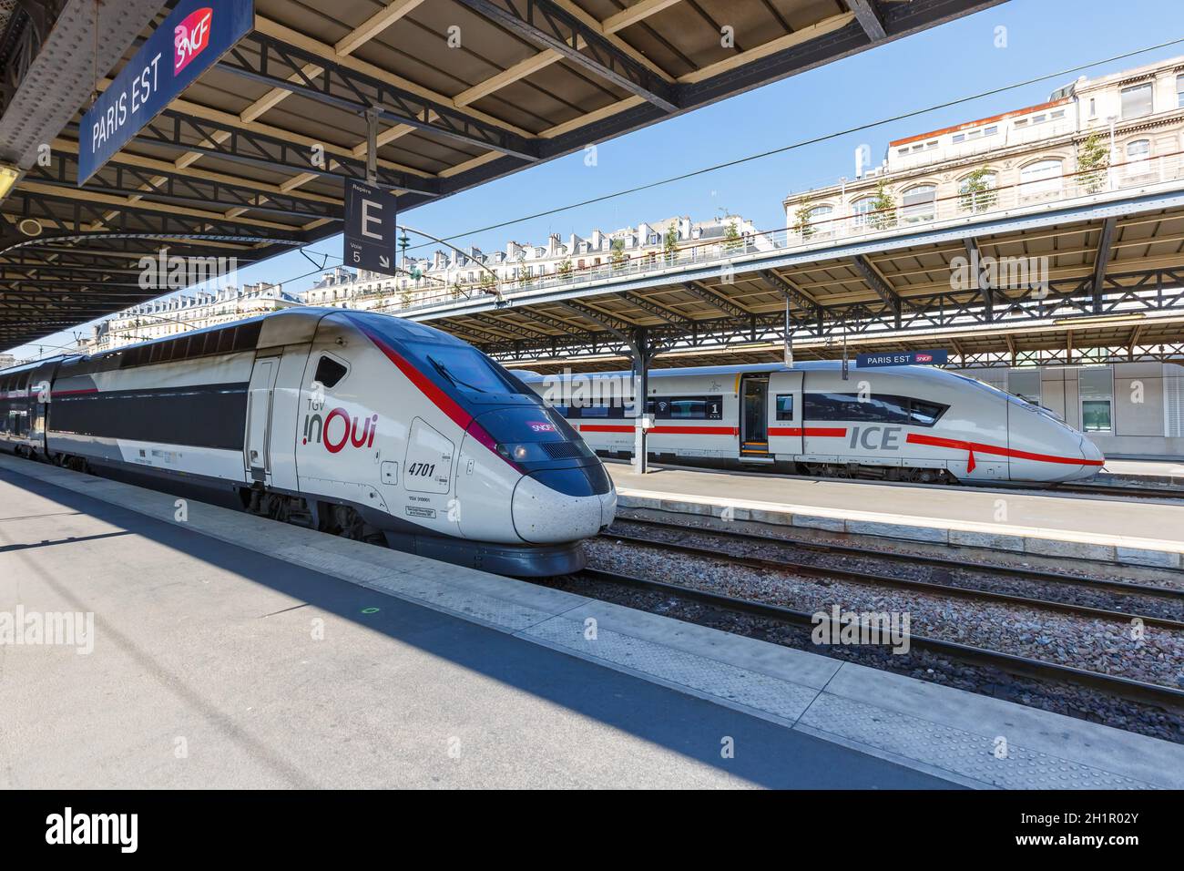 Tgv bullet trains gare gare Banque de photographies et d’images à haute ...
