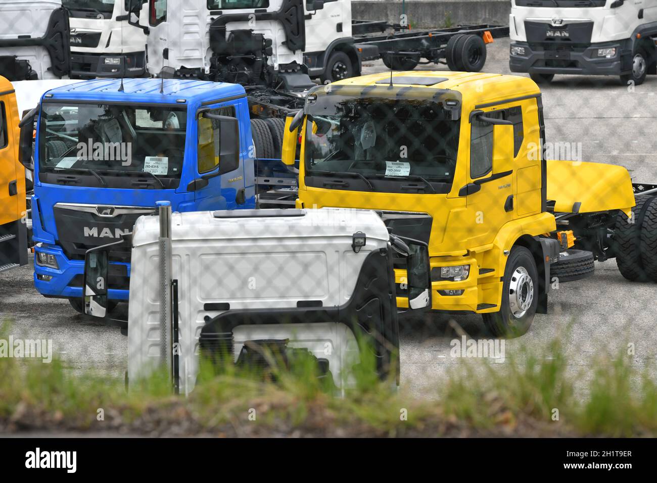 MAN-Werk à Steyr, Oberösterreich, Österreich, Europa - usine MAN à ...
