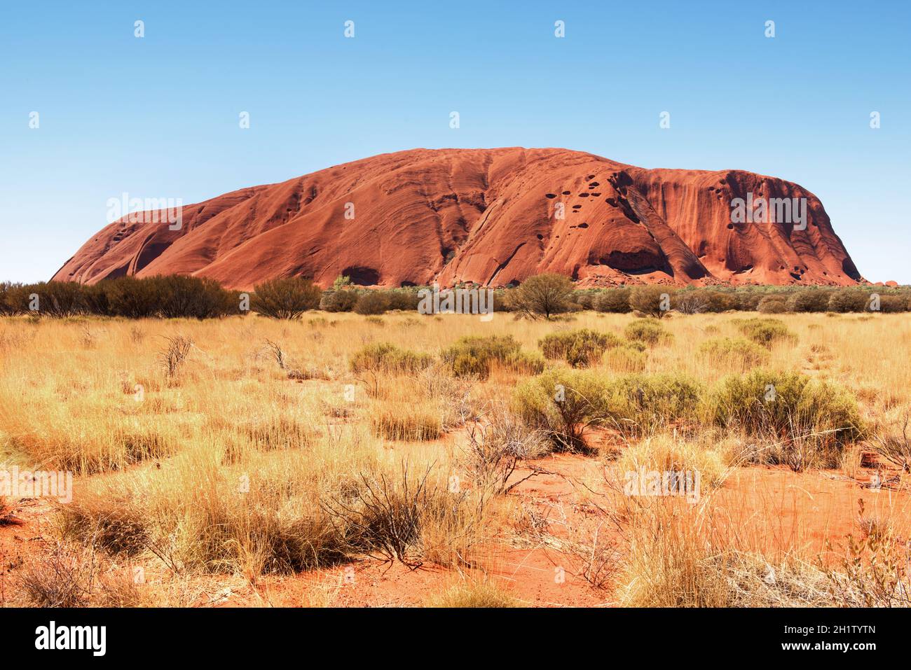 Uluru (Ayers Rock), territoire du Nord, Australie, septembre 2018.Cette ...
