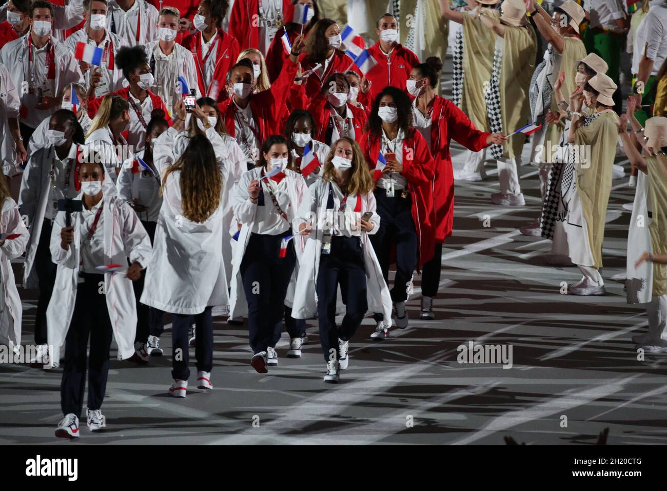 23 JUILLET 2021 - TOKYO, JAPON : la délégation française composée de ...