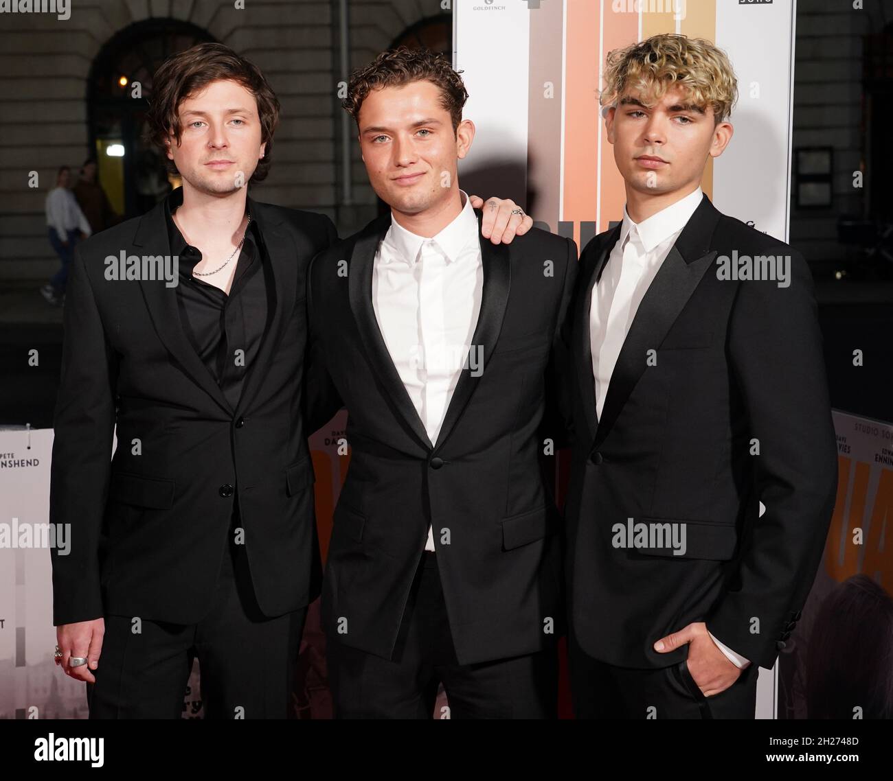 Finlay Munro Kemp, Rafferty Law et Rudy Law assistent à une projection ...