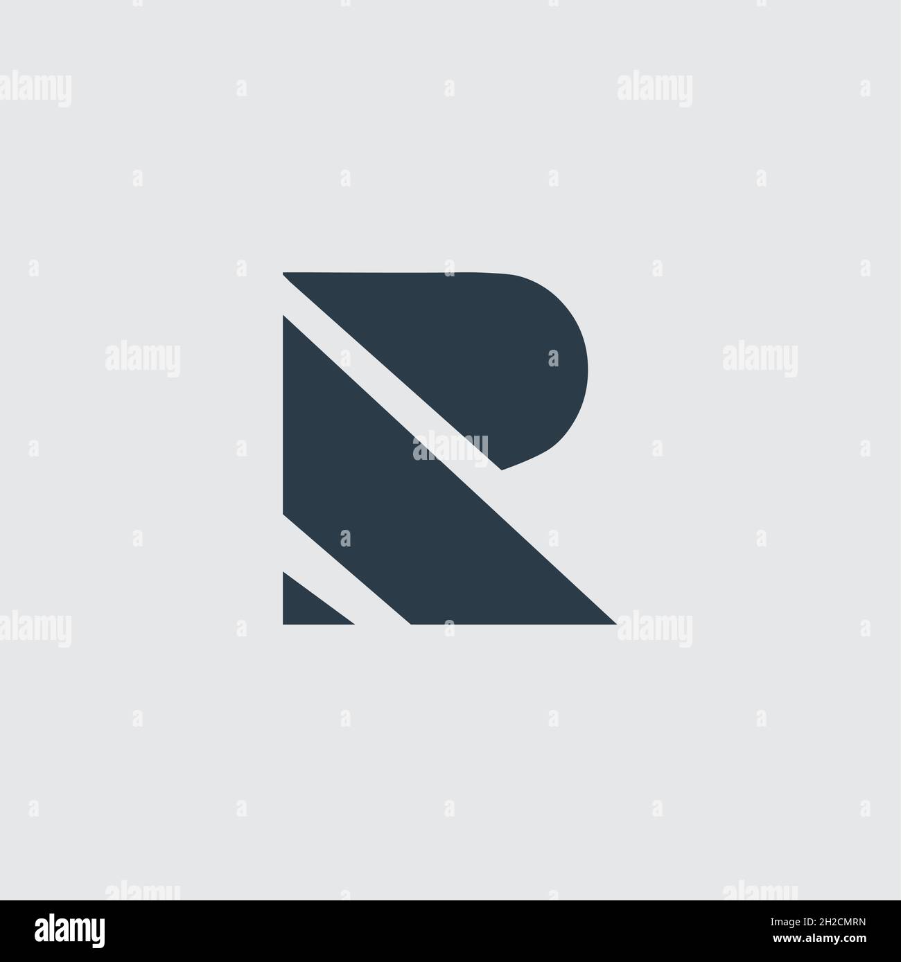Le logo initial R innovant et créatif.R lettre de luxe minimal ...