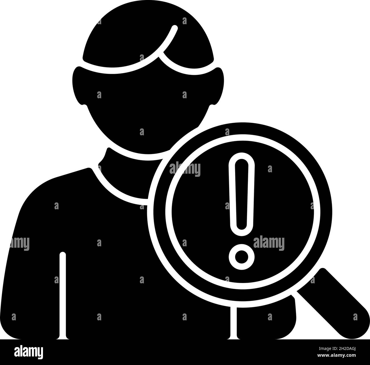 Facteur de risque logo Banque d'images noir et blanc - Alamy