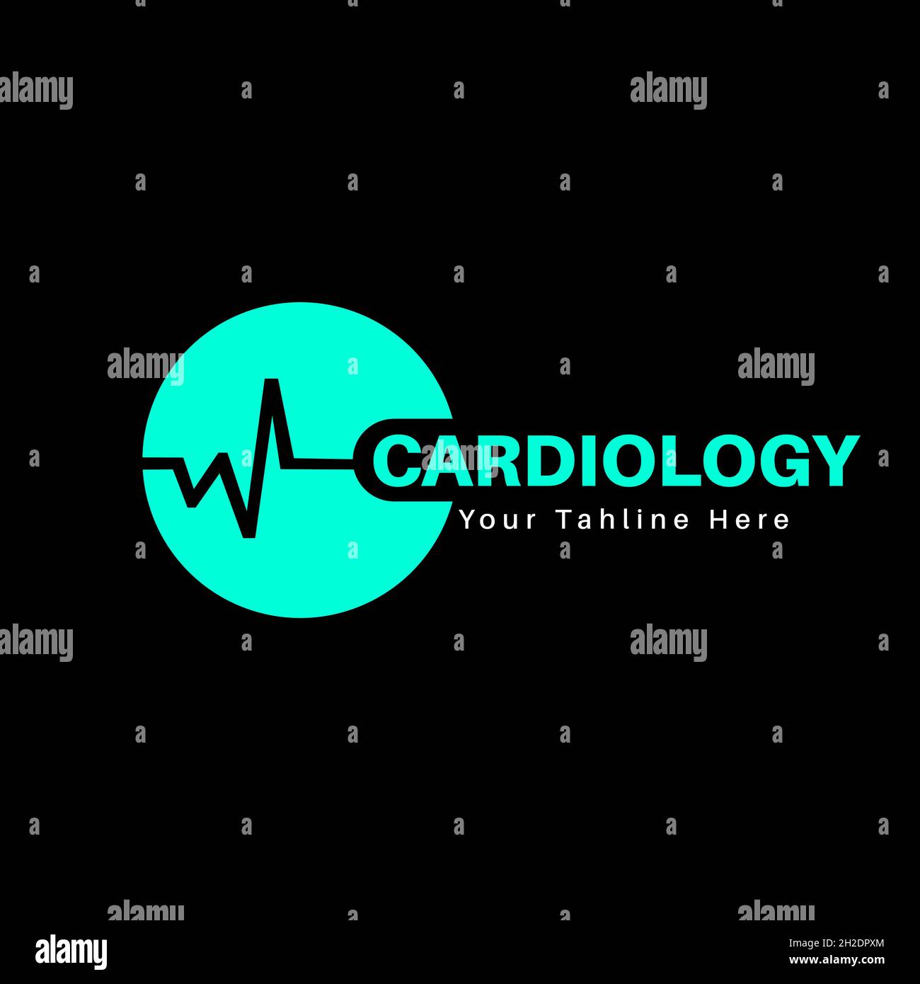 Logo et symboles de la pharmacie de cardiologie médicale Image ...