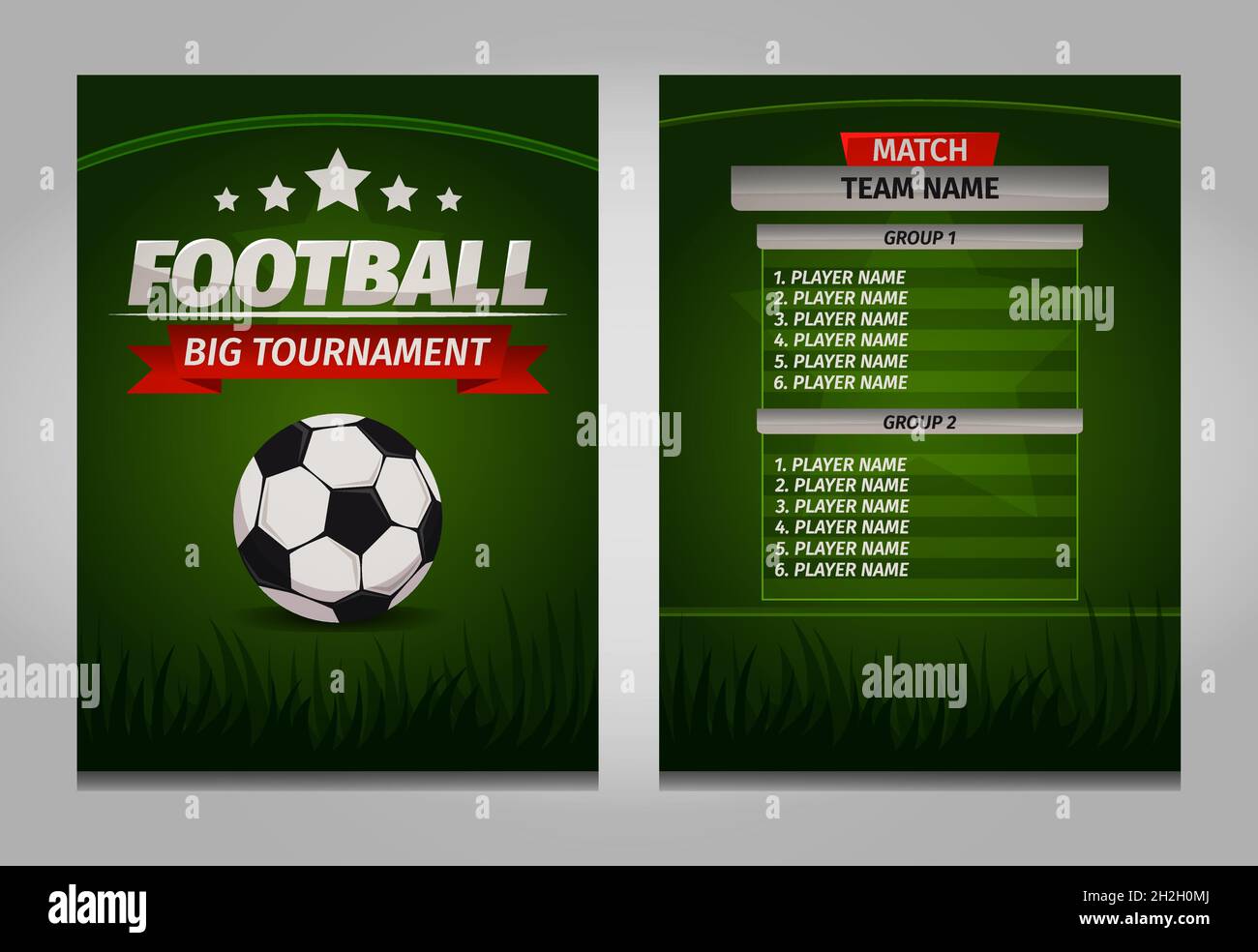 Modèle de tableau de score final des champions de football illustration ...