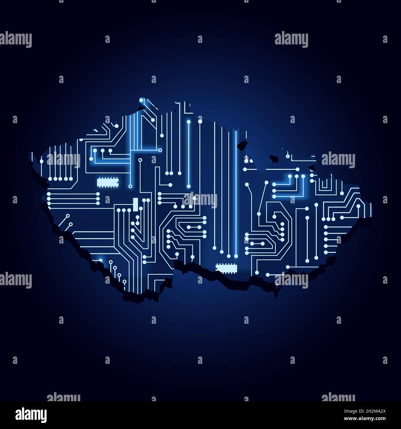 Tchéquie map Banque de photographies et d’images à haute résolution - Alamy