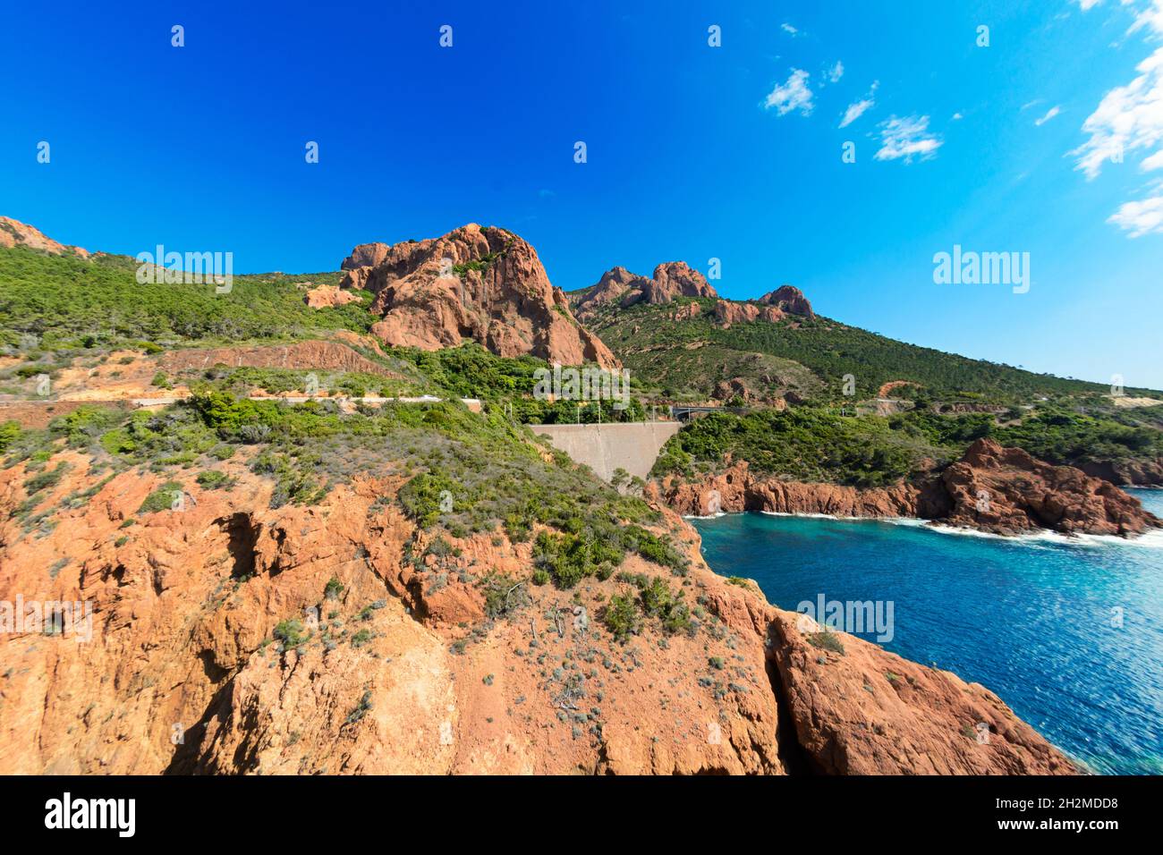 Cap Esterel dans le sud de la France Photo Stock - Alamy