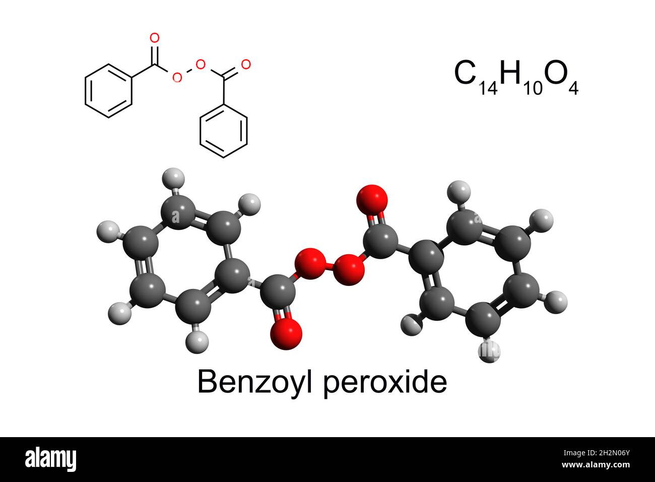 Hydrogen peroxide molecule Banque de photographies et d’images à haute ...
