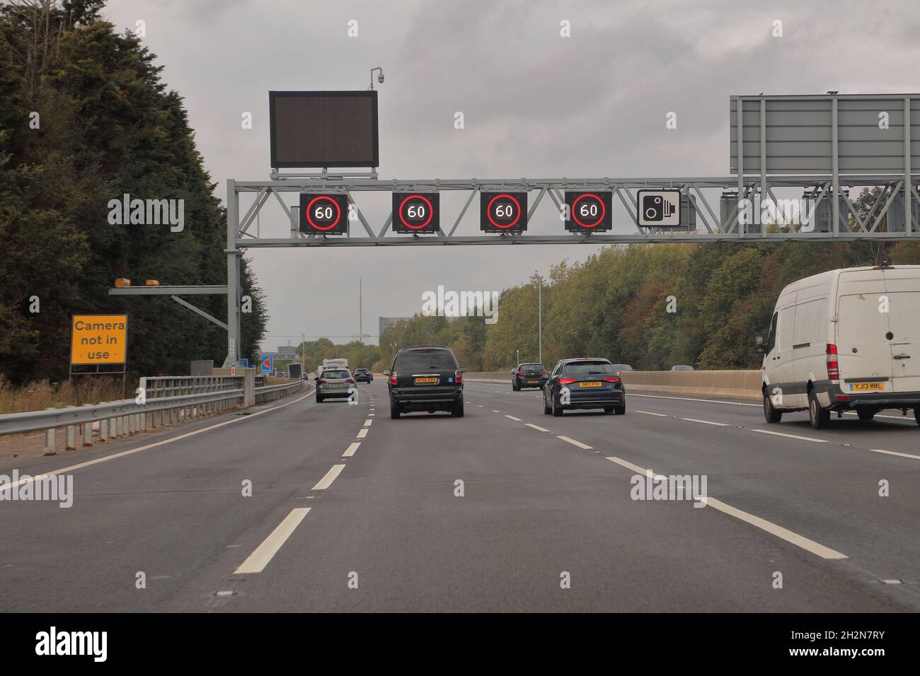 Sections de la nouvelle autoroute M4 Smart autour de Reading dans le ...