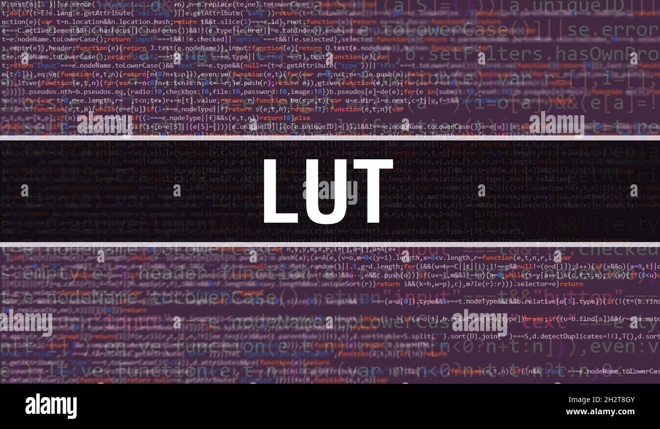 Concept Lut Avec Parties Aléatoires Du Code De Programmetexte Lut