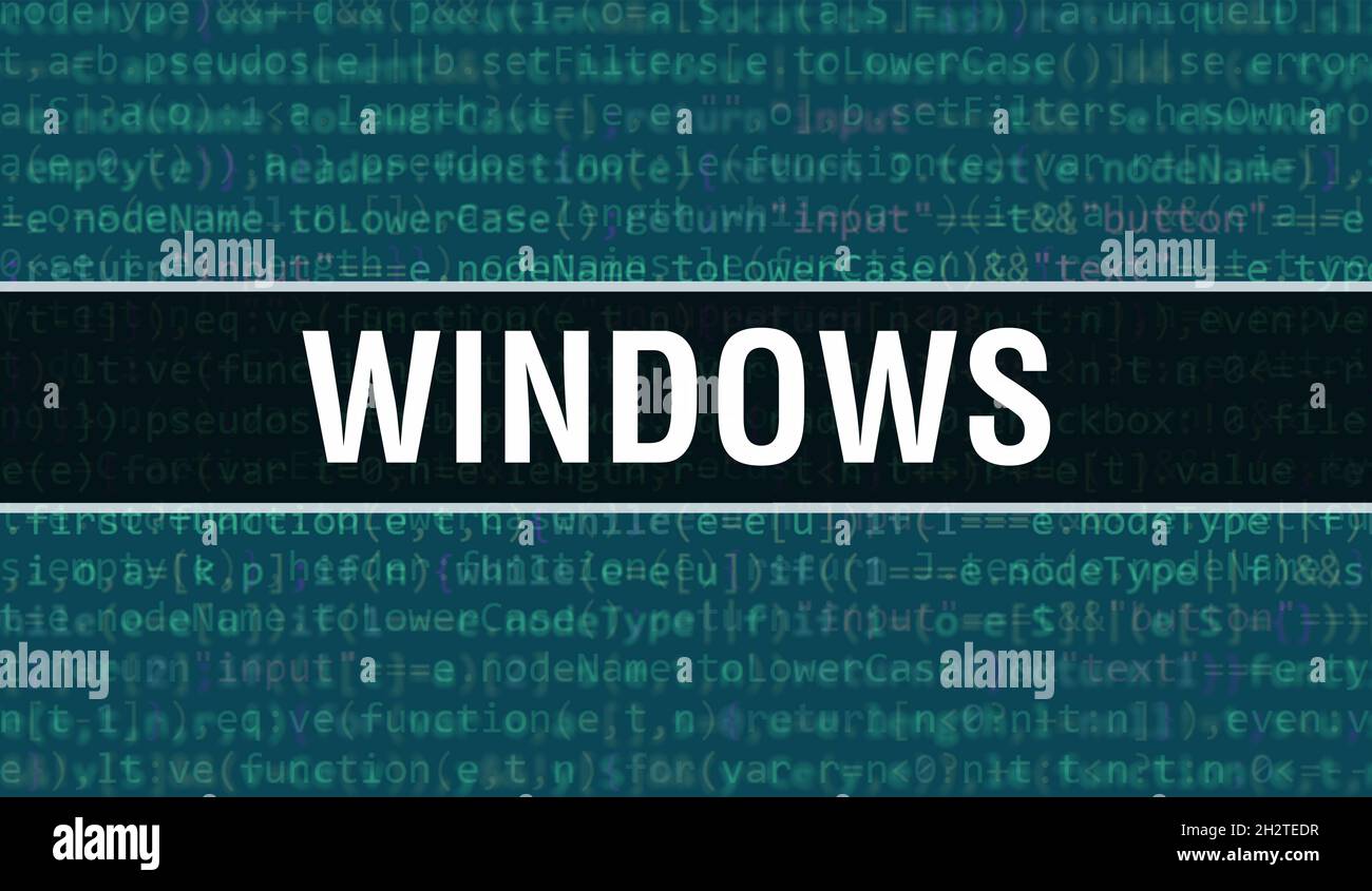 Programmation de windows Banque de photographies et d’images à haute ...