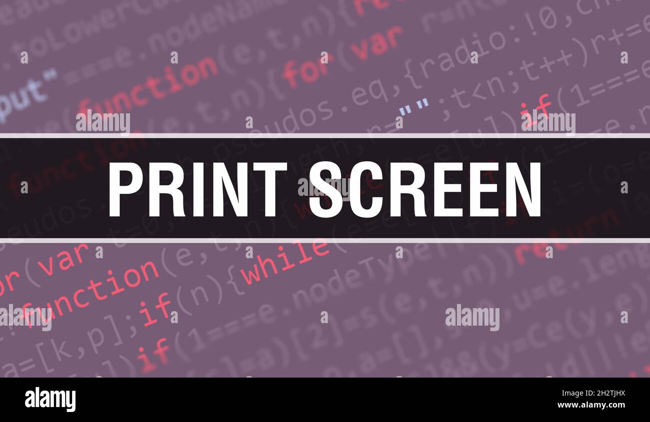 Imprimer l'écran avec le texte numérique du code Java.Concept vectoriel ...
