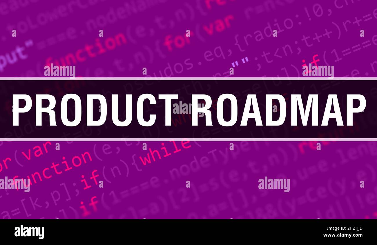 Feuille De Route Des Produits Avec Texte De Code Java Numérique Feuille De Route Du Produit Et