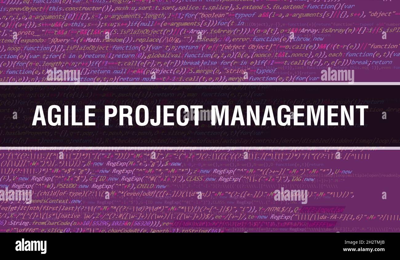 Gestion De Projet Agile Avec Texte De Code Java Numériqueconcept De Vecteur De Codage De