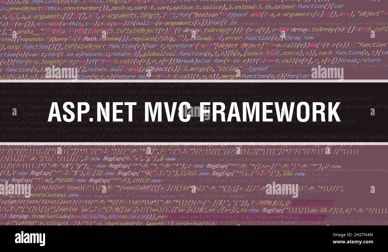 Asp Net Mvc Framework Avec Texte De Code Java Numérique Asp Net Mvc Framework Et Concept De
