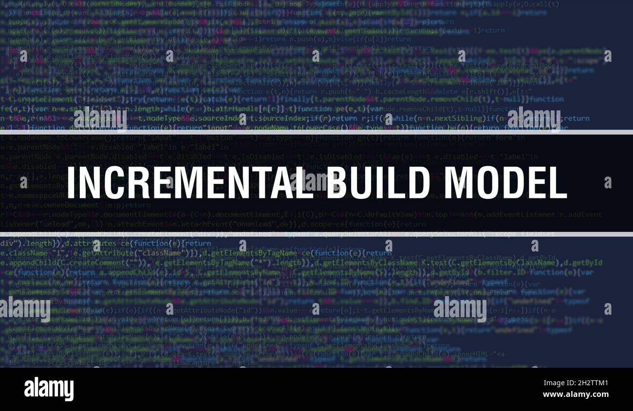 Modèle De Construction Incrémental Avec Texte De Code Java Numérique Modèle De Construction