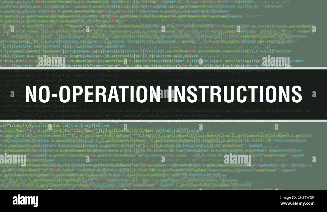 Instructions Dabsence De Fonctionnement Avec Texte De Code Java Numérique Instructions D