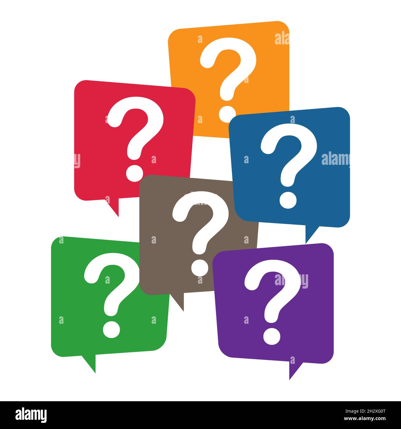 Pictogramme Poser Des Questions Banque d'images vectorielles - Alamy