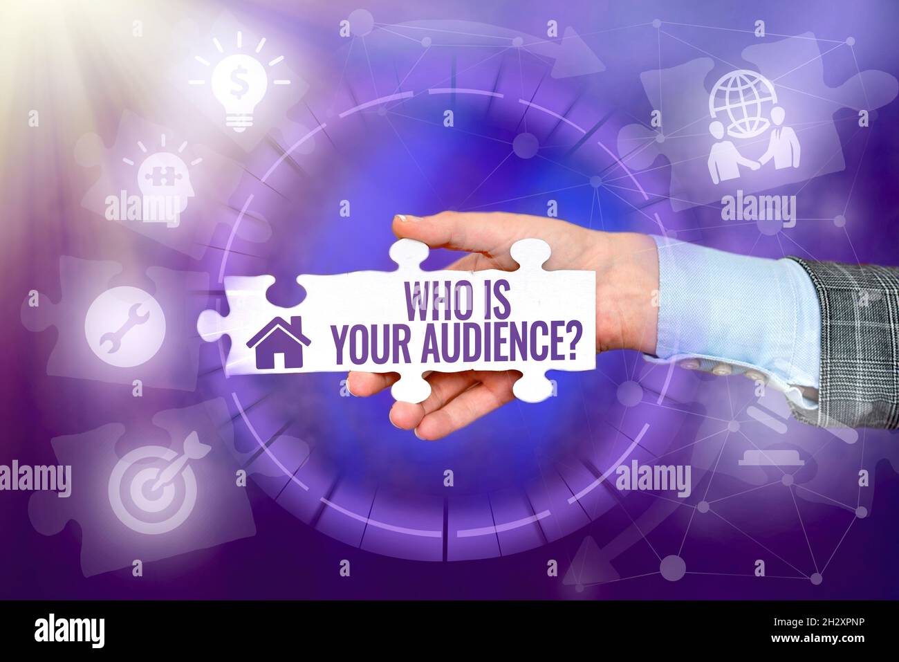 Signe d'écriture à la main qui est votre question de public.Concept ...