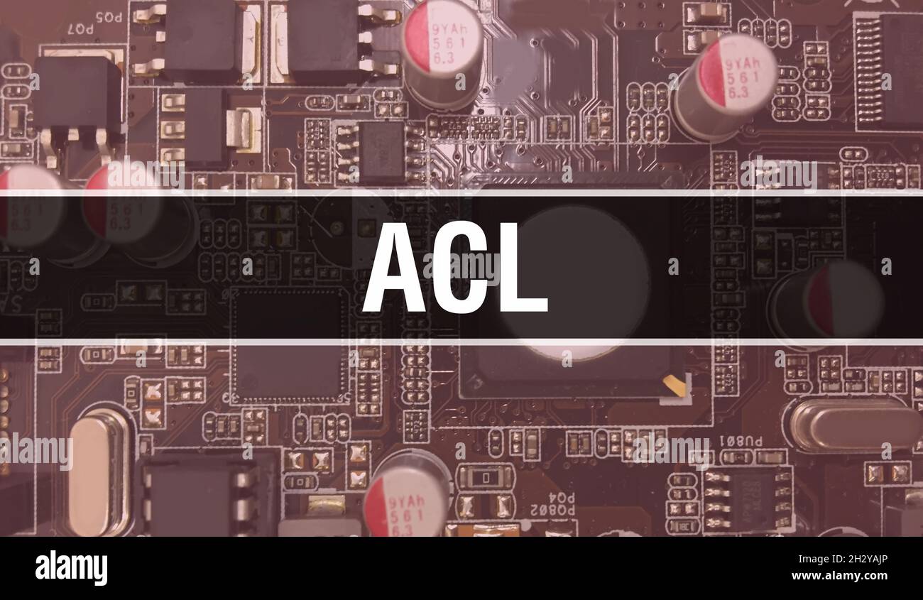 ACL avec composants électroniques sur la carte à circuits intégrés ...
