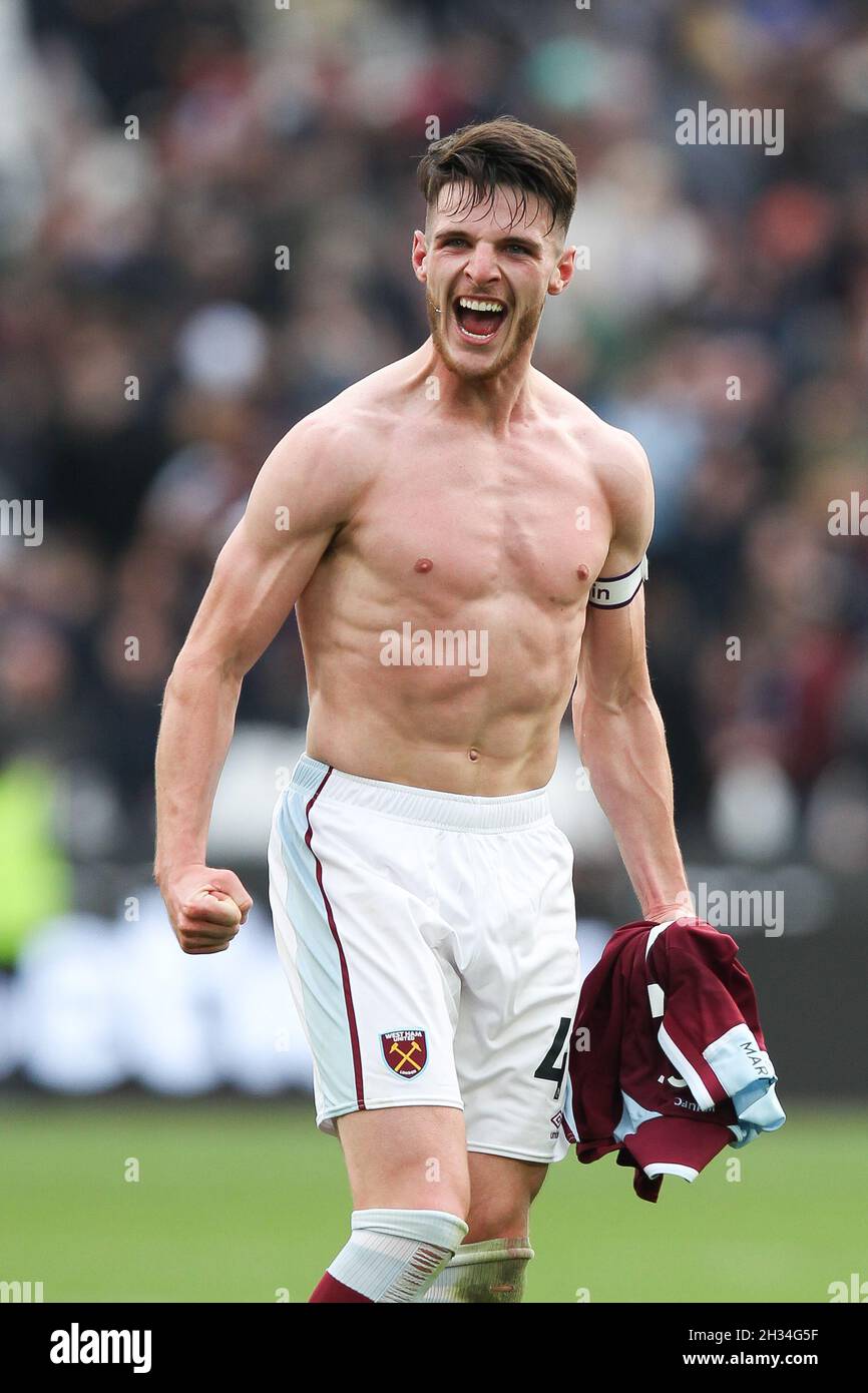 Londres, Royaume-Uni.24 octobre 2021.Declan Rice of West Ham United ...