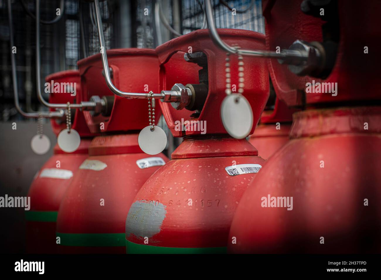 Stockage des bouteilles de gaz Banque de photographies et d’images à ...