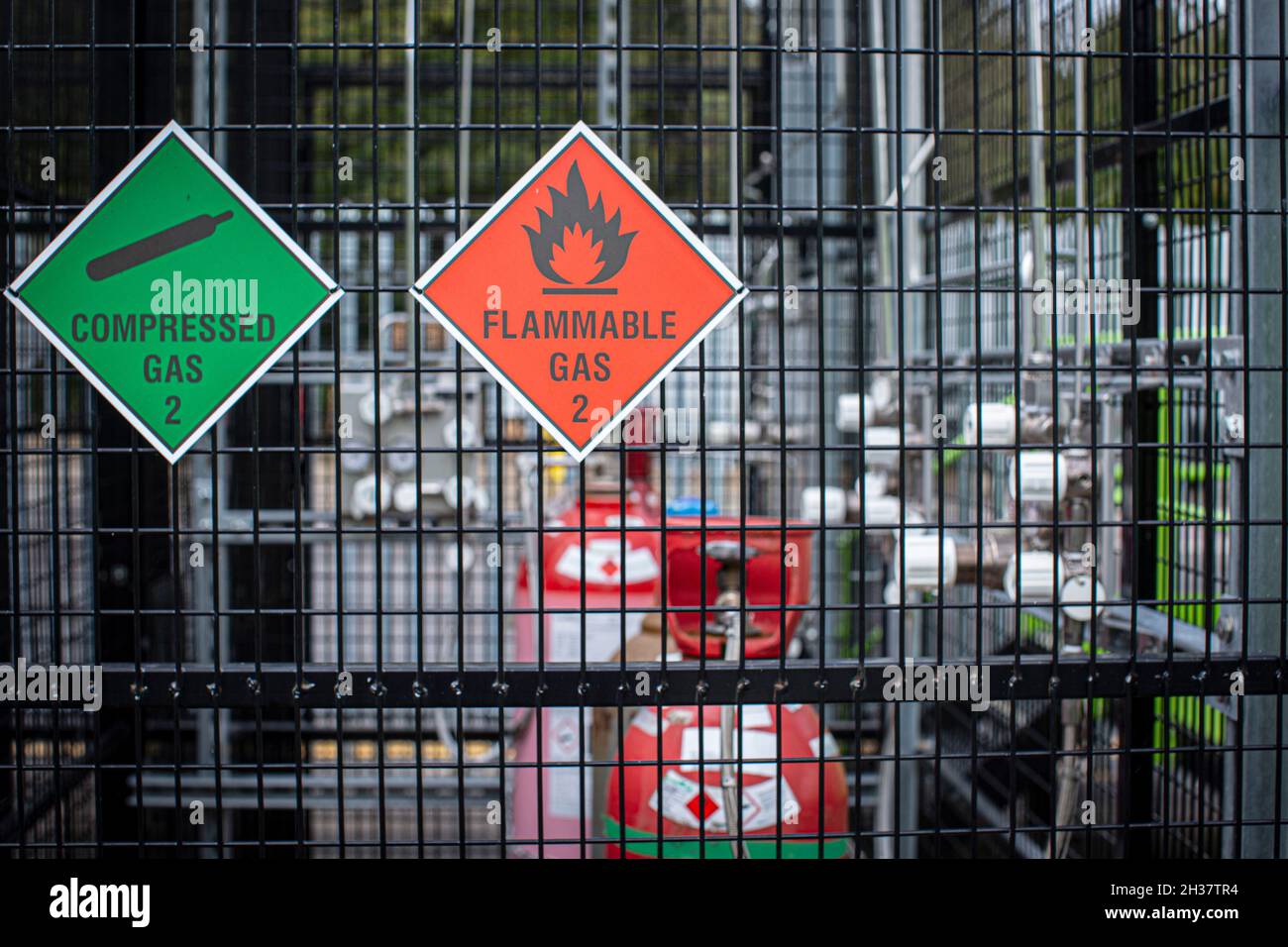Stockage des bouteilles de gaz Banque de photographies et d’images à ...