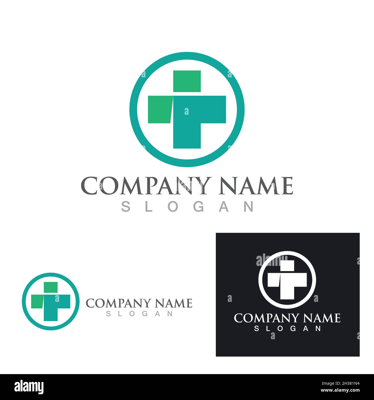 Vecteur de symbole du logo de l'hôpital Image Vectorielle Stock - Alamy