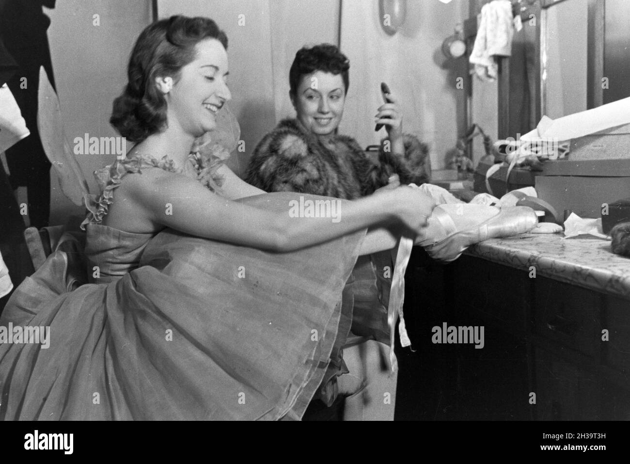 Dans Umkleidekabine Tänzerinnen der im Opernhaus de Rom ; italien des ...