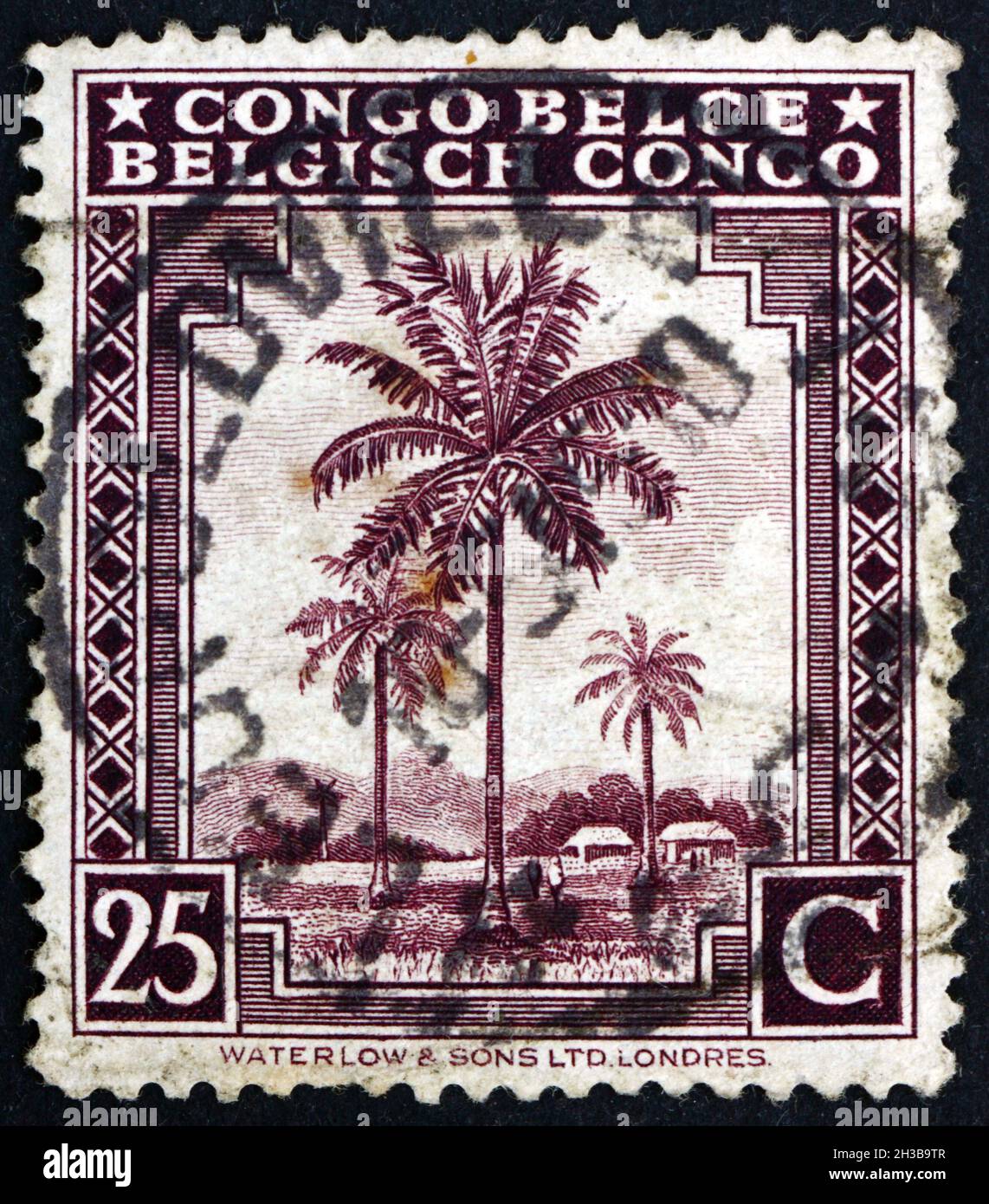 Belgian congo postage stamp Banque de photographies et d’images à haute résolution - Alamy