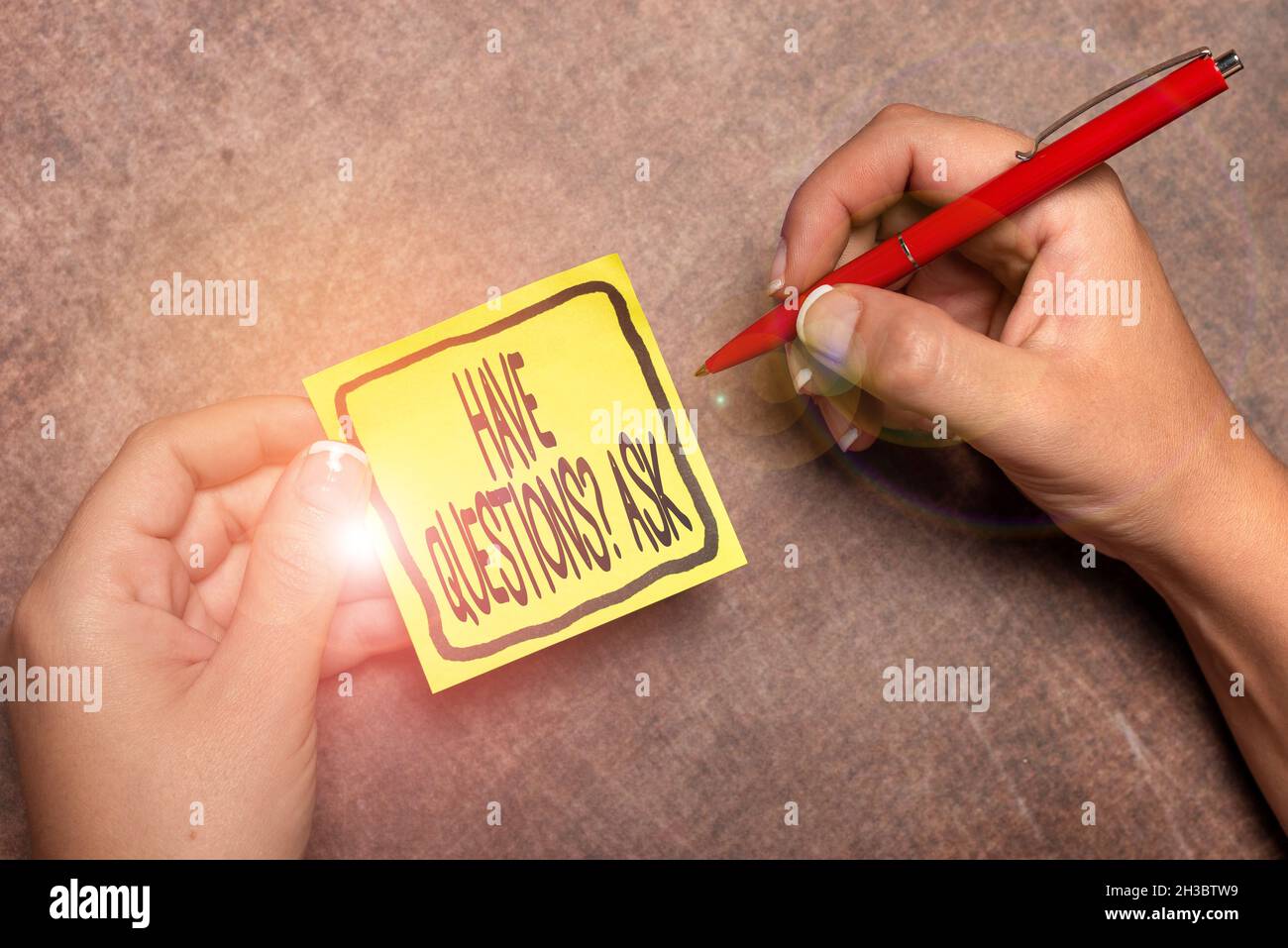 Affichage de l'affiche questions poser.Mot pour quelque chose que vous ...