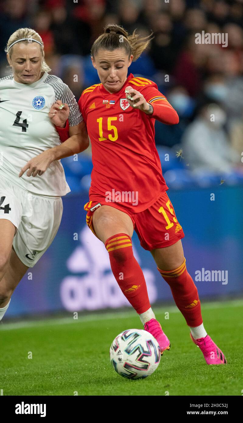 CARDIFF, PAYS DE GALLES - OCTOBRE 26 : Hannah Cain (15 pays de Galles ...