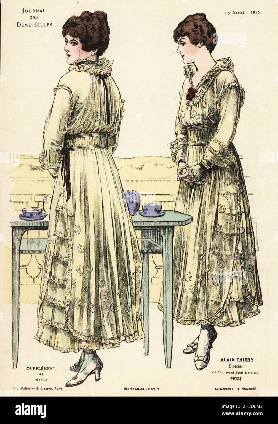 Robe femme 1915 france Banque de photographies et d’images à haute ...