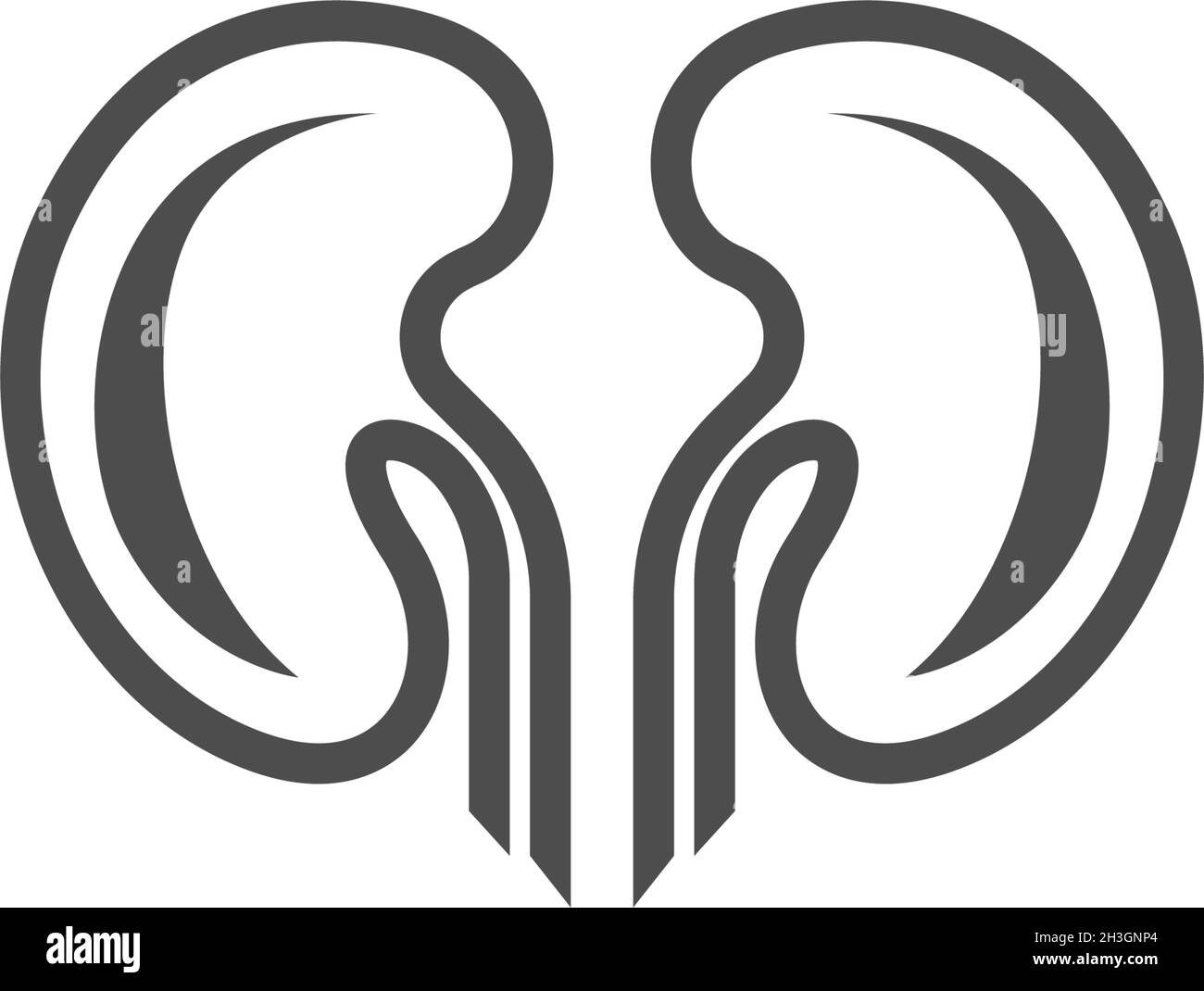 Logo Urologie, logo rein icône healty modèle vecteur Image Vectorielle ...
