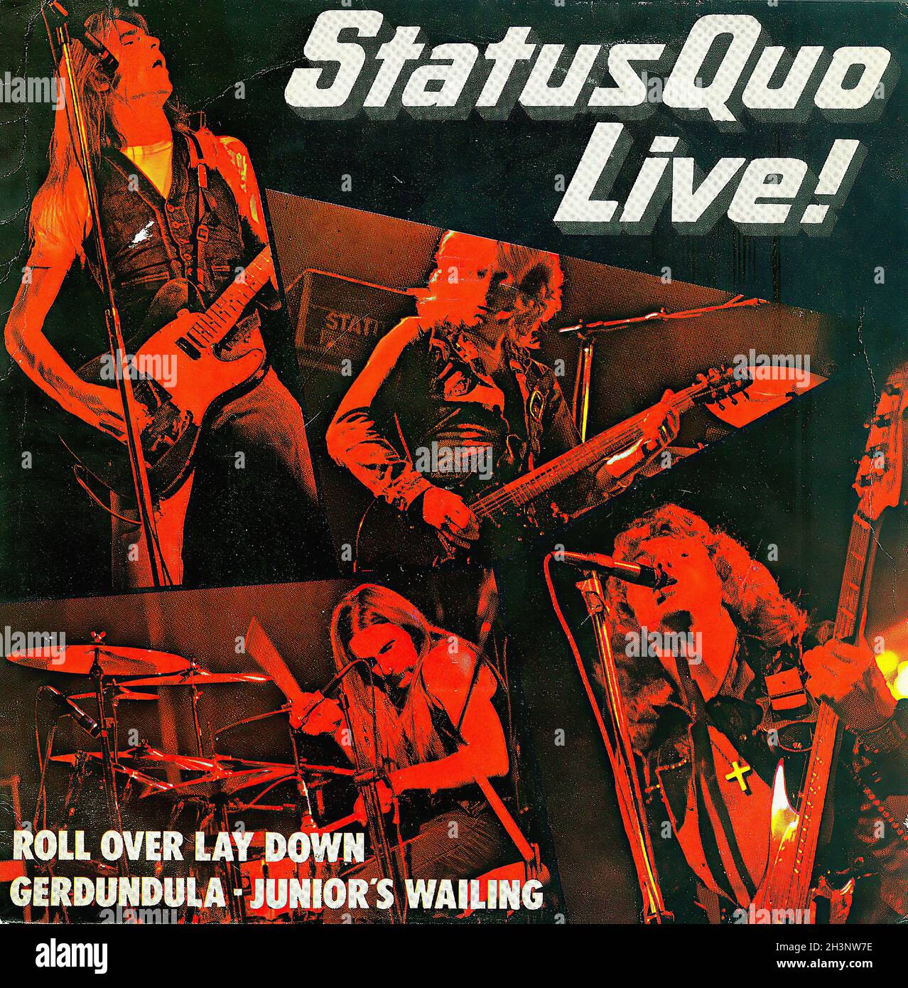 Vintage Vinyl Recording - Status quo - Live EP - UK - 1975 Photo Stock ...