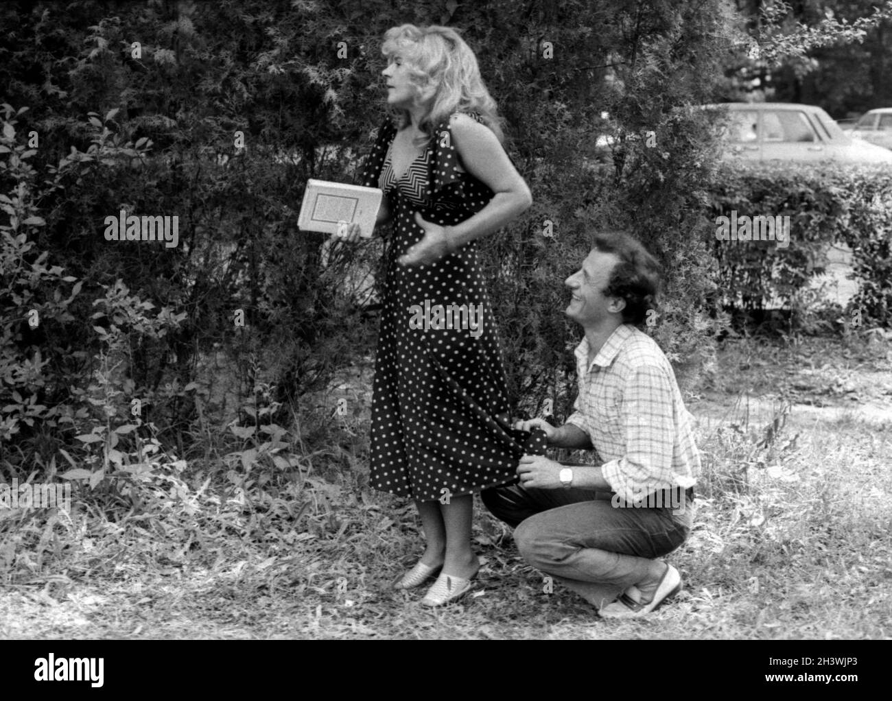 Les acteurs roumains Vasilica Tastaman et Mihai Malaimare pendant le ...