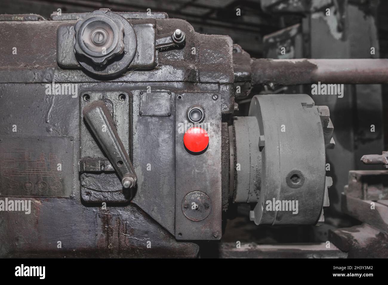 Machine emergency stop button Banque de photographies et d’images à ...