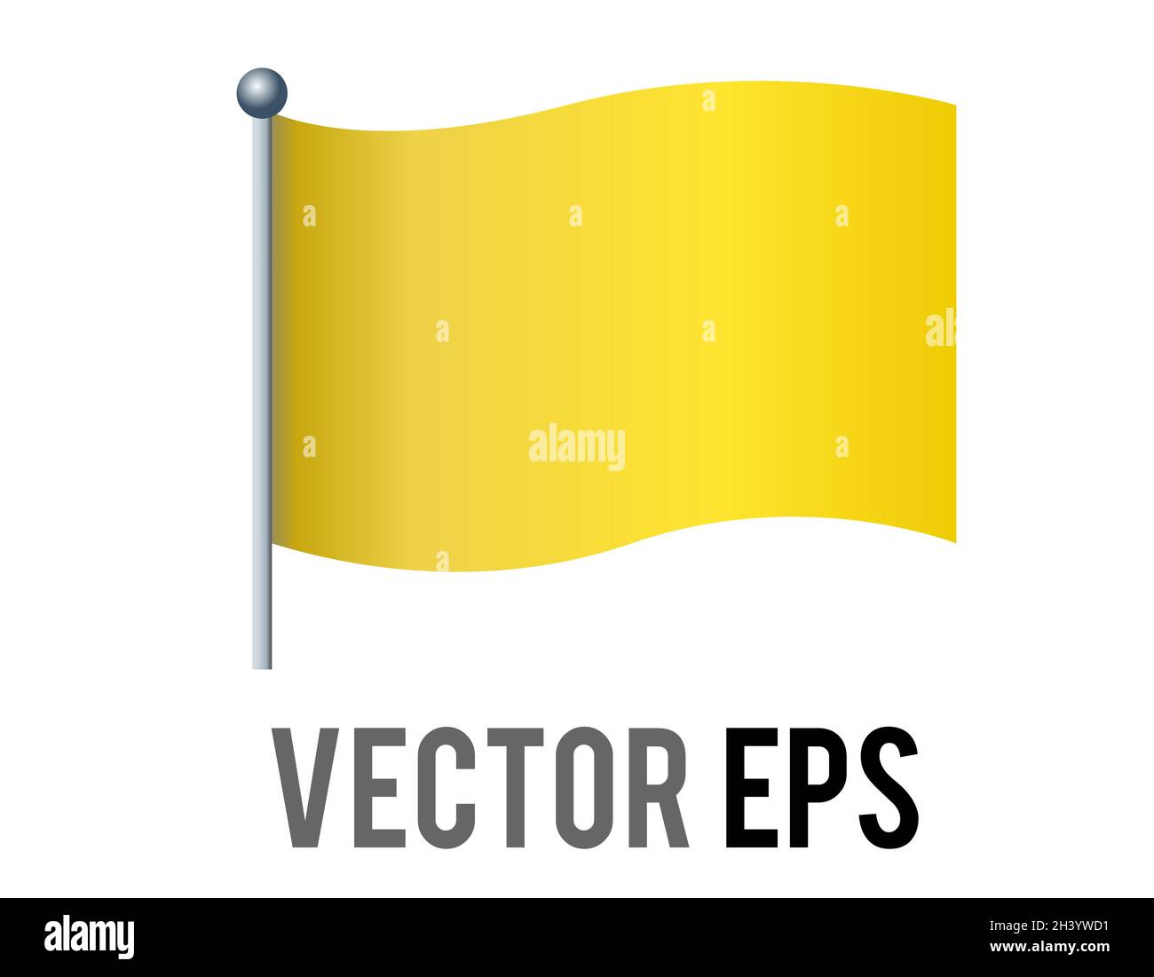 Le drapeau jaune Banque d'images vectorielles - Alamy