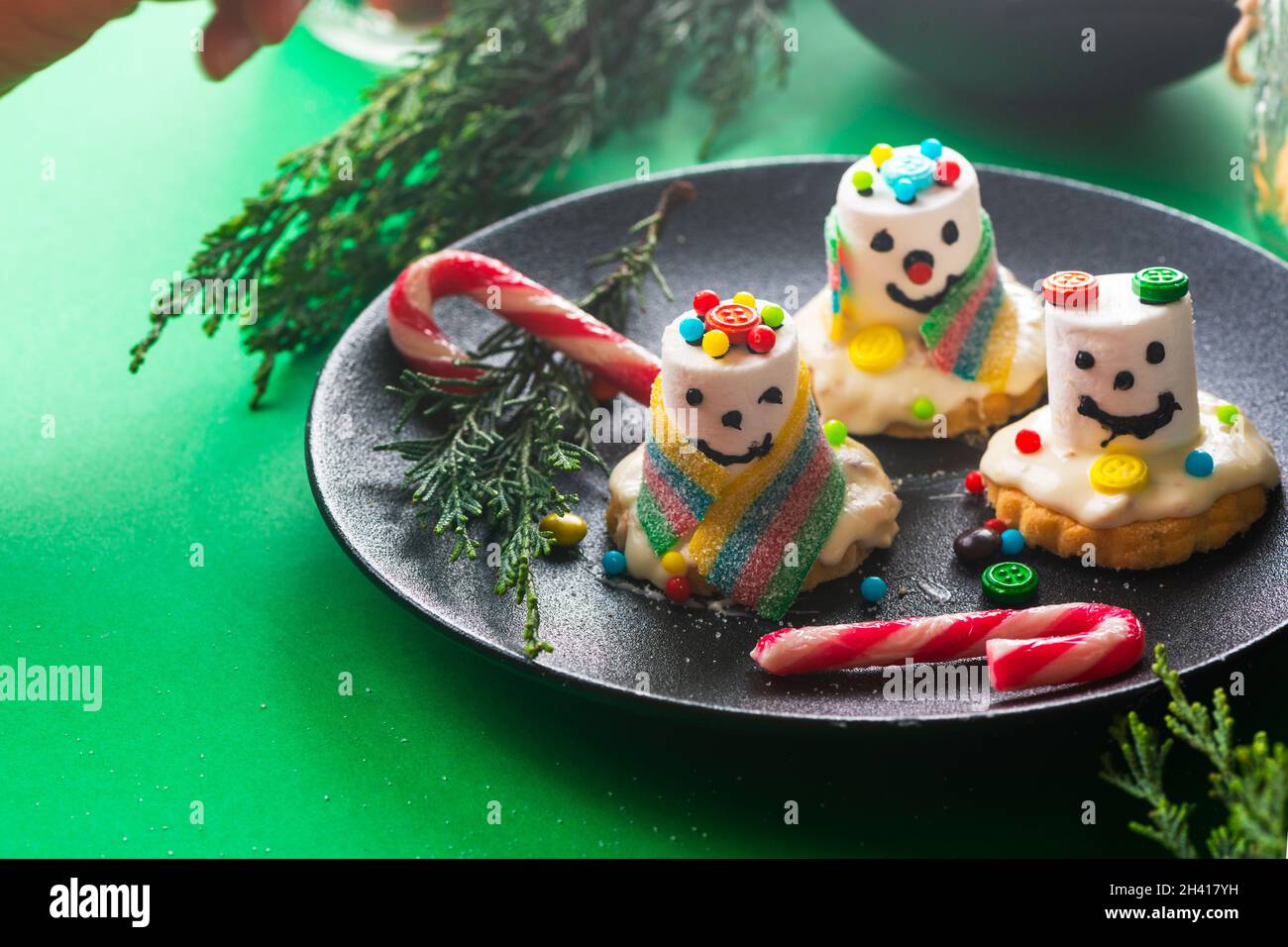 Bonhomme de neige guimauve Banque de photographies et d’images à haute ...