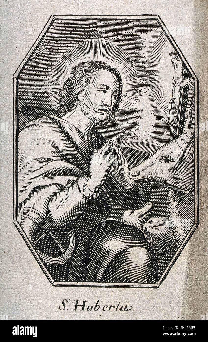 Saint hubert gravure Banque de photographies et d’images à haute ...