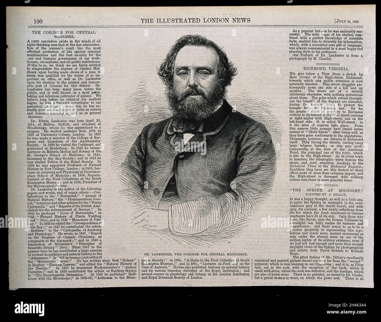 Edwin lankester Banque de photographies et d’images à haute résolution ...