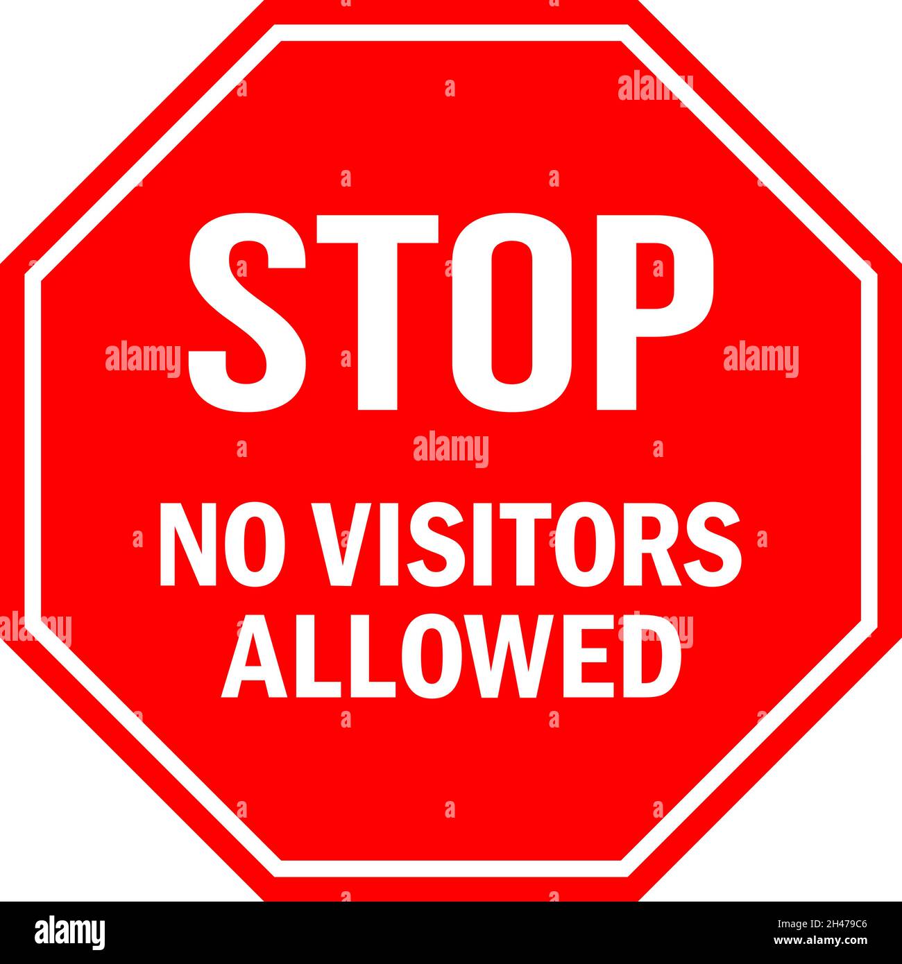 Aucun visiteur Banque d'images vectorielles - Alamy