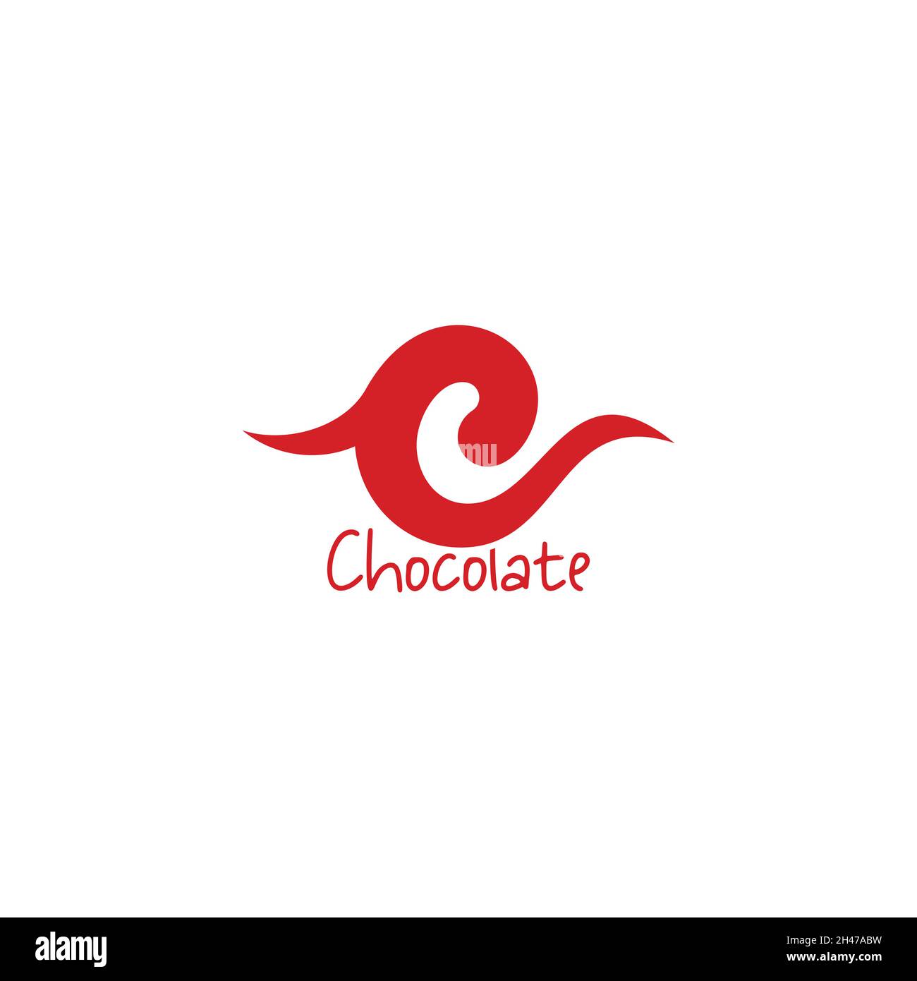 lettre c symbole de confiture de chocolat logo vecteur Image ...