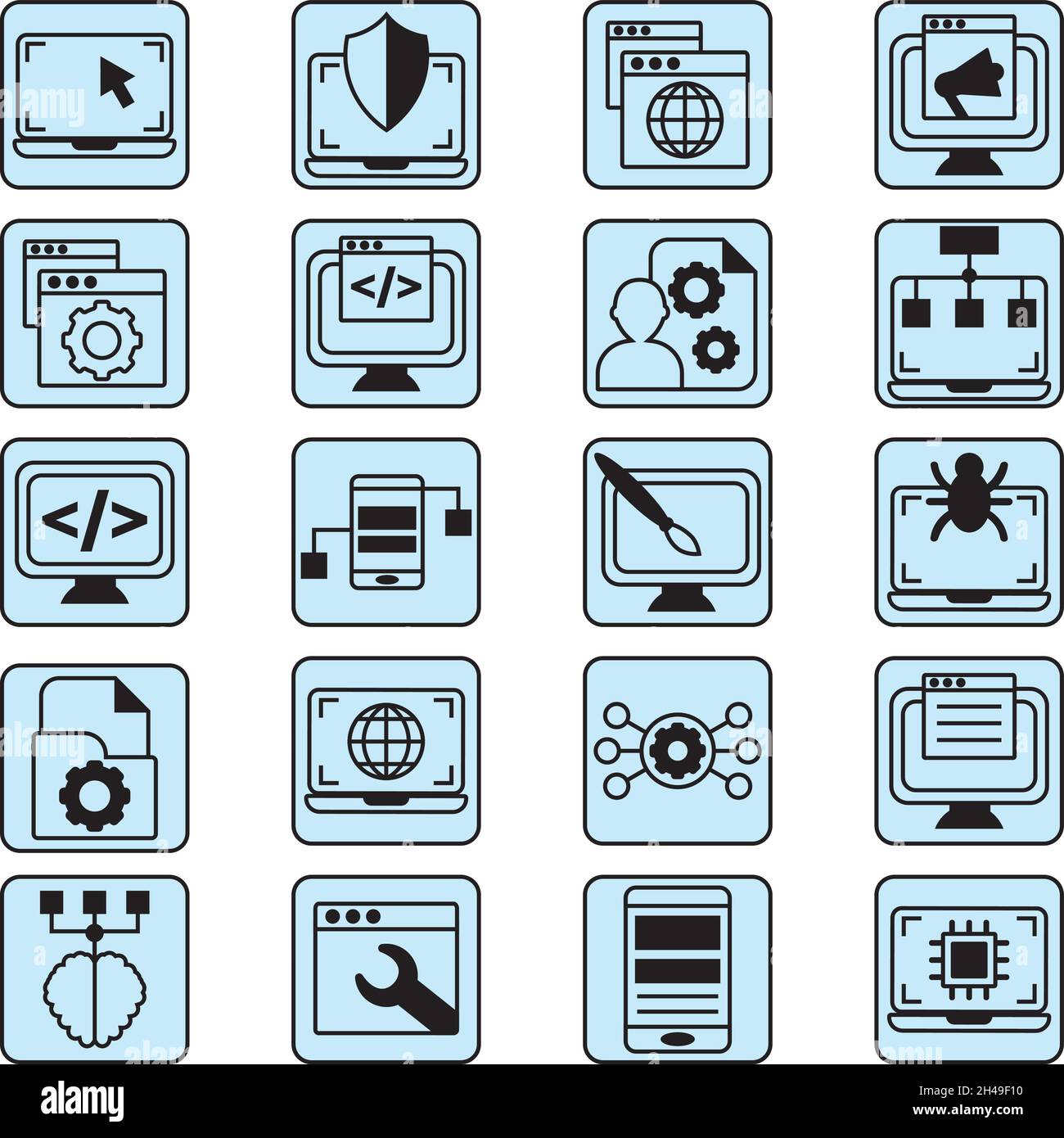 Programmation informatique Banque d'images vectorielles - Alamy