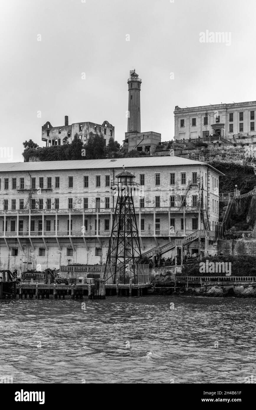 Alcatraz prison tourism guard tower Banque de photographies et d’images ...